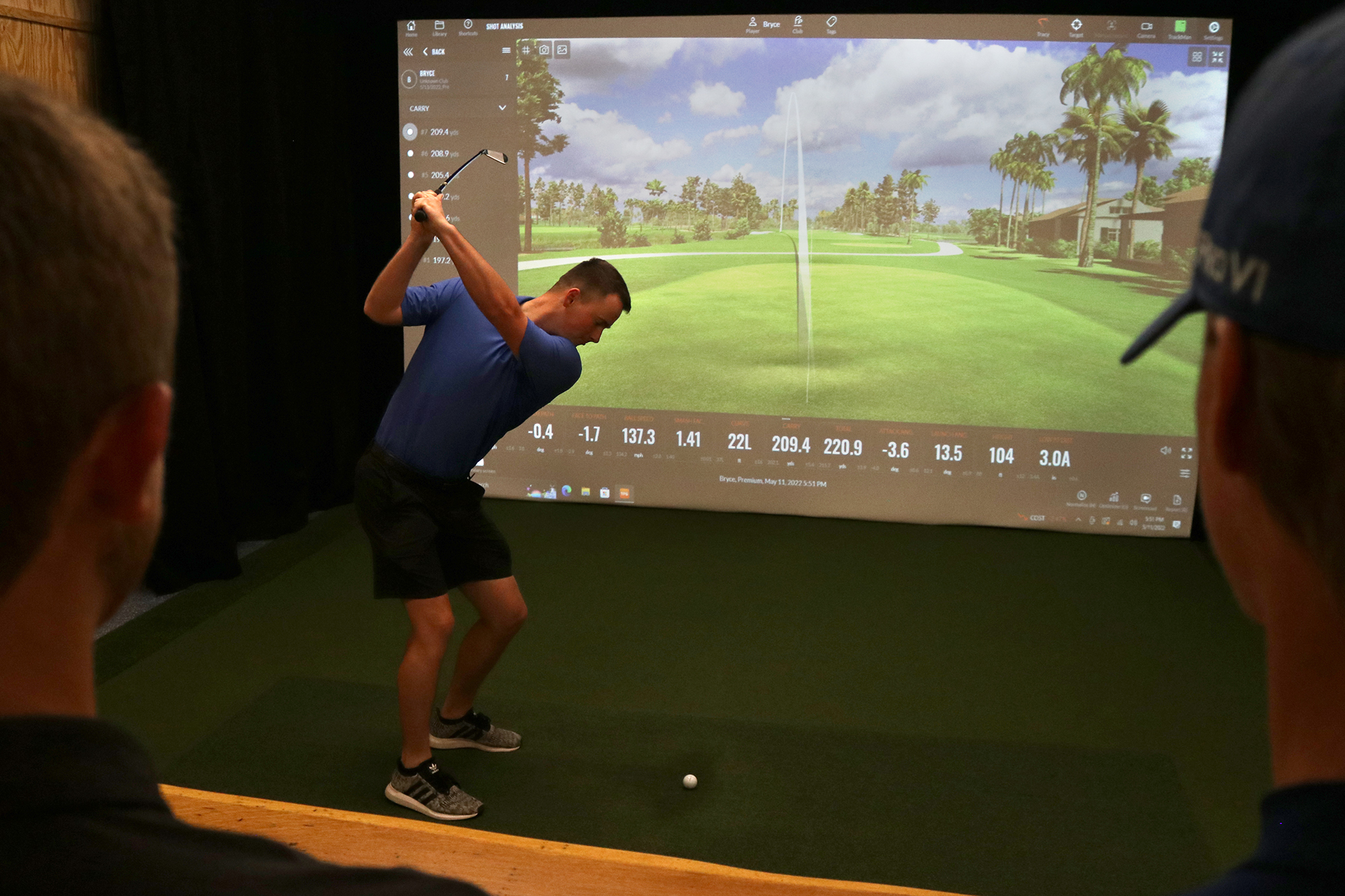 USF dedicates golf simulator at Presidential Event Center - University ...