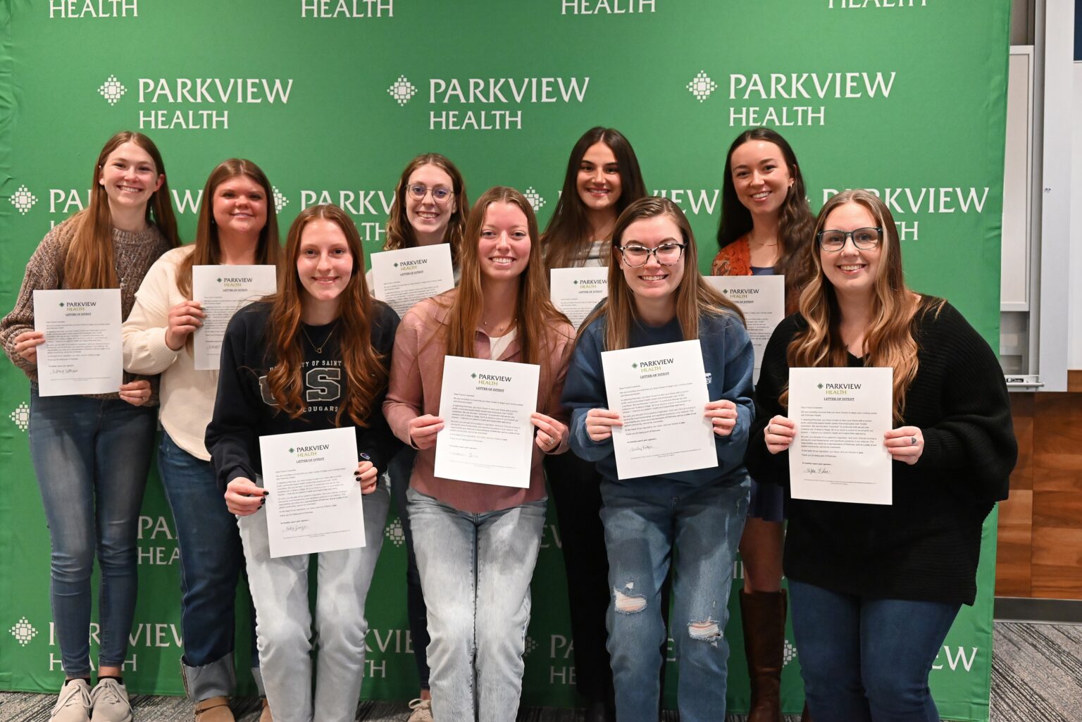 Saint Francis nursing students sign with Parkview Health - University ...